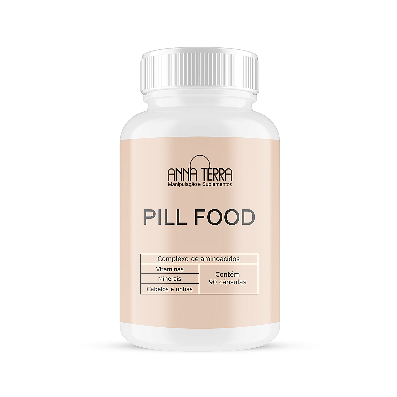 Pill Food 90 Cápsulas - Anna Terra Farmácia de Manipulação