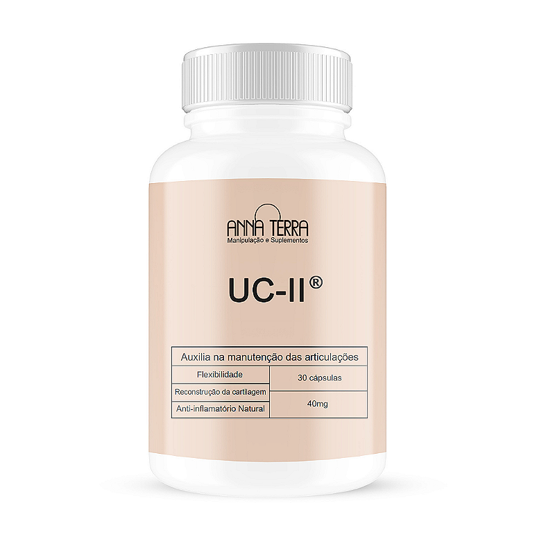 UC-II 40mg (Colágeno Tipo 2 Com Selo De Autenticidade) 30 Cápsulas ...