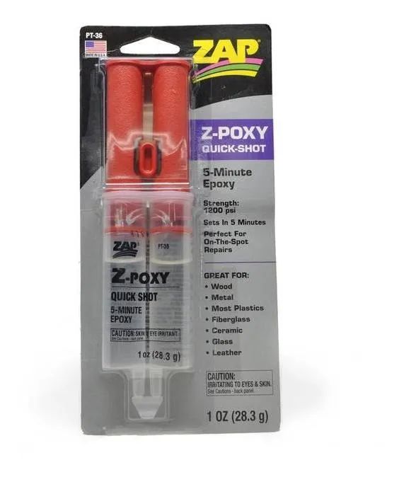 Zap Pt-36 Cola Epóxi De Cura Em 5 Minutos (28,3 G) - CL Modedlsmo