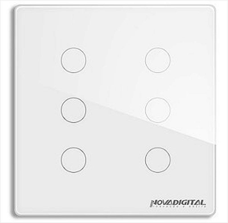 Interruptor Inteligente Zigbee 6 Botões 4x4 NovaDigital - Somos uma ...