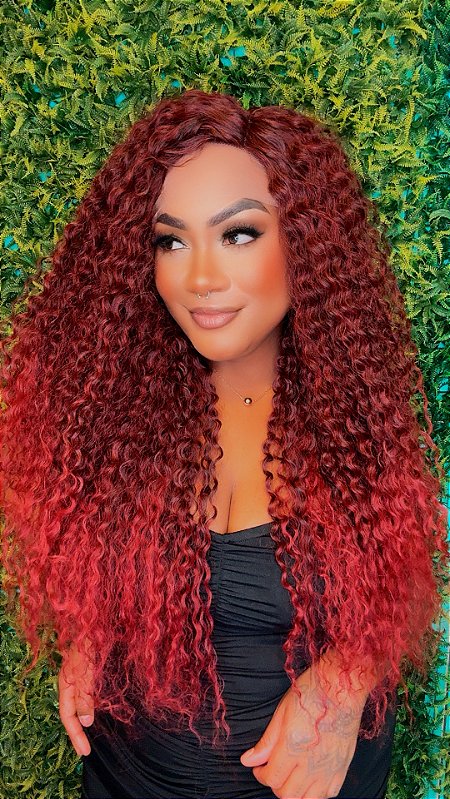 Front Lace Cintia Fibra Premium Cacheada - Maya Hair