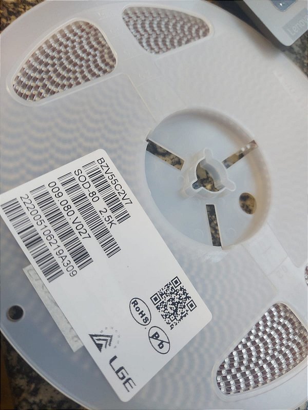 Diodo ZENER 1/2W SMD 2V7 MINI MELF BZV55C2V7 SOD-80 LGE EMB C/2500 ...