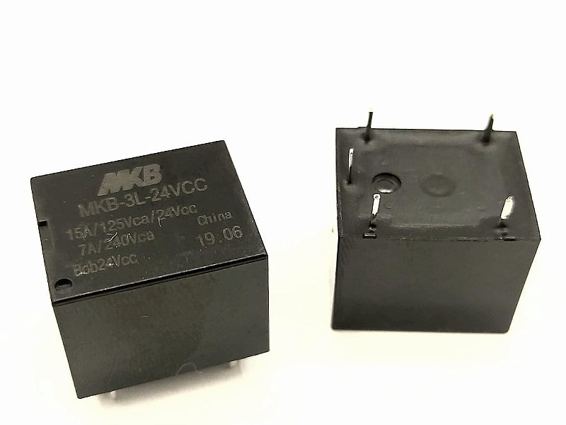 Rele 24V 5 PINOS MKB-3L-24VDC - Power Circuit - Componentes Eletrônicos