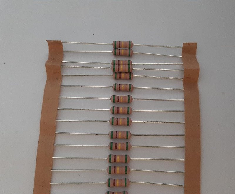 Resistor 1/2W 510K 5% SANT - Power Circuit - Componentes Eletrônicos