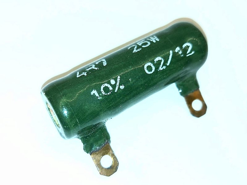 Resistor TUBULAR 25W 4R7 10% 50MM X 25MM - Power Circuit - Componentes ...