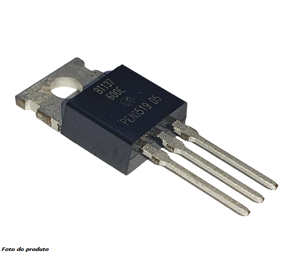 Transistor BT137-600E TO-220 600V 8A - Power Circuit - Componentes ...