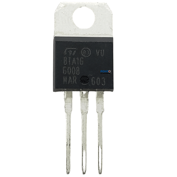Transistor Bta16-600brg To-220 St - Power Circuit - Componentes Eletrônicos