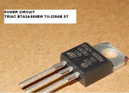 Transistor Triac BTA24-800BW 25A 800V (TO-220) ST - Power Circuit ...