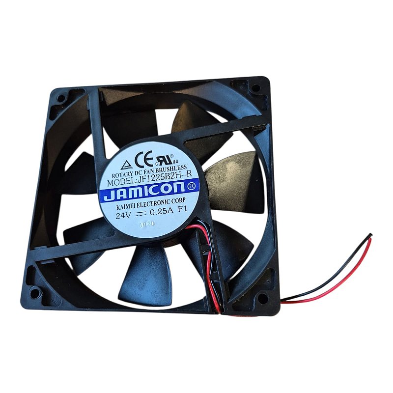 Cooler 120x120x25mm Dc24v 0.25a 2400rpm Jf1225b2h 2 Fios - Power ...