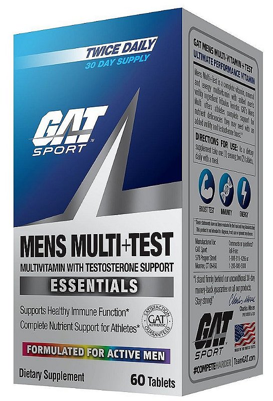 MENS MULTI TEST 60 TABLETS - GAT - BM VITAMINAS
