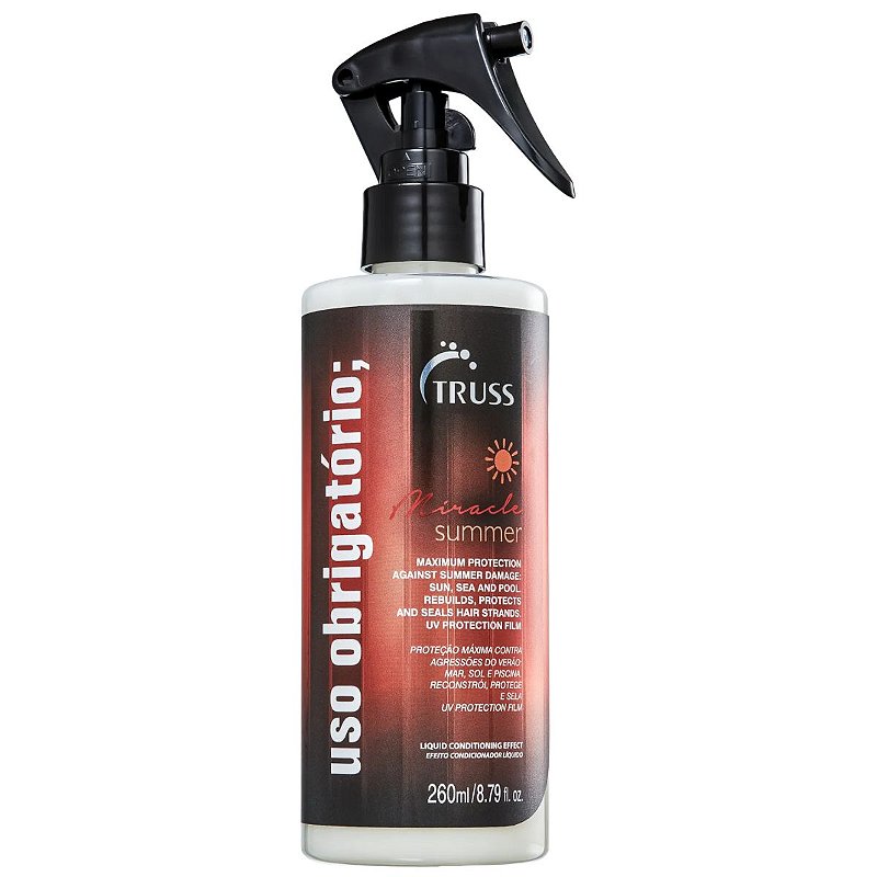 Truss Uso Obrigatório Miracle Summer Protetor Térmico 260ml - VIVA LA ...