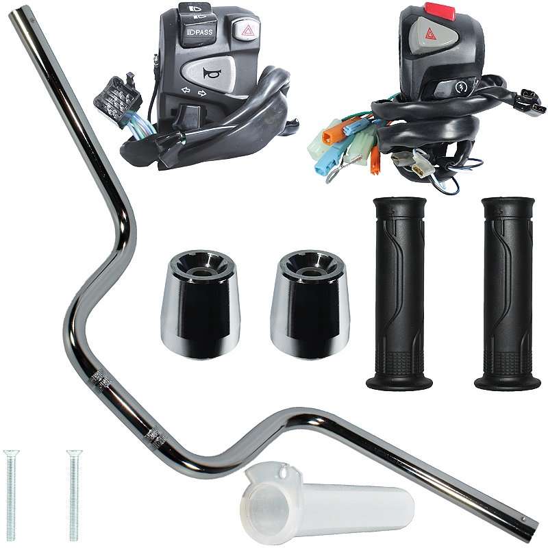 Guidão guidom CG150 CG160 Fan Titan Cargo Start 14/ com kit pisca ...