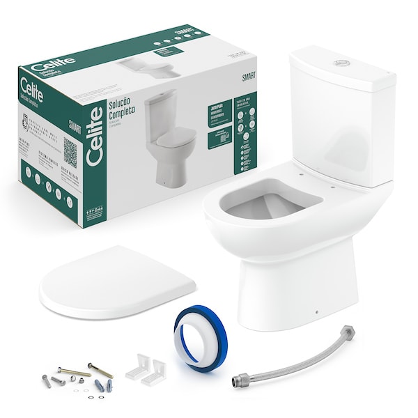 Kit Bacia Com Caixa, Assento Termofixo Soft Close E Complementos De ...