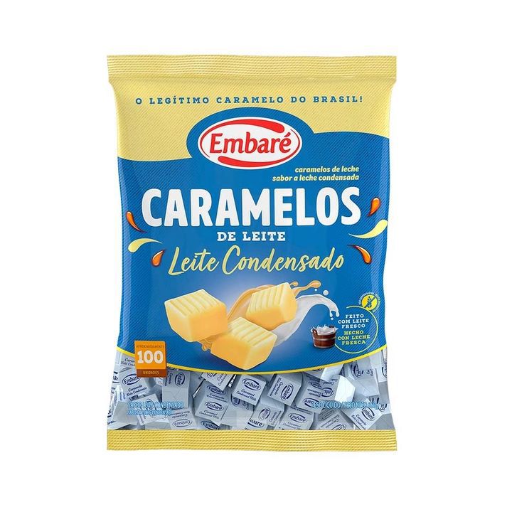 Bala Embaré Caramelo Sabor Leite Condensado- Pacote com 660G - Loja de ...