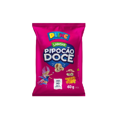 Pipoca Doce Plinc - Pacote com 60G - Loja de festa Cabral e Sousa