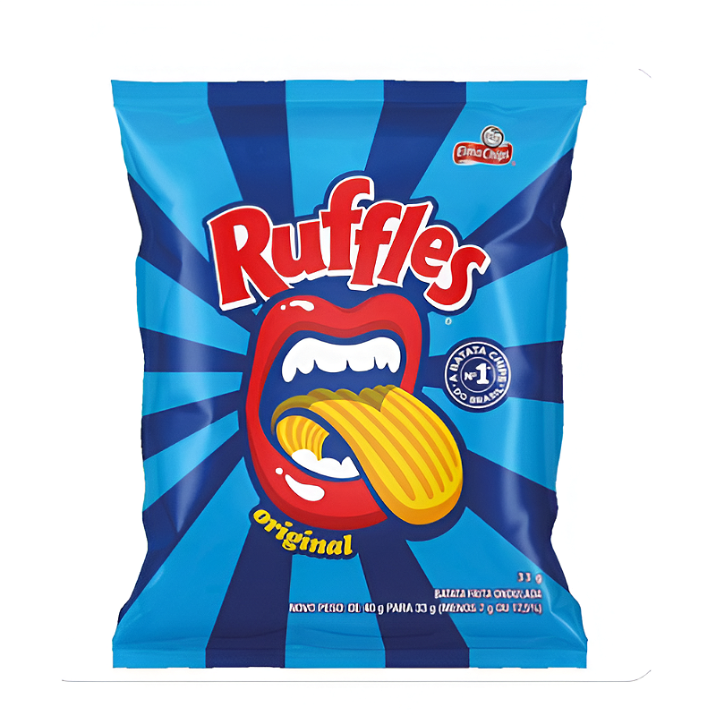 Salgadinho Ruffles Original - Pacote com 33G - Loja de festa Cabral e Sousa