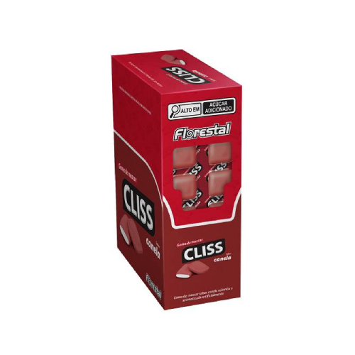 Chiclete Cliss Sabor Canela - Display com 12UN - Loja de festa Cabral e ...