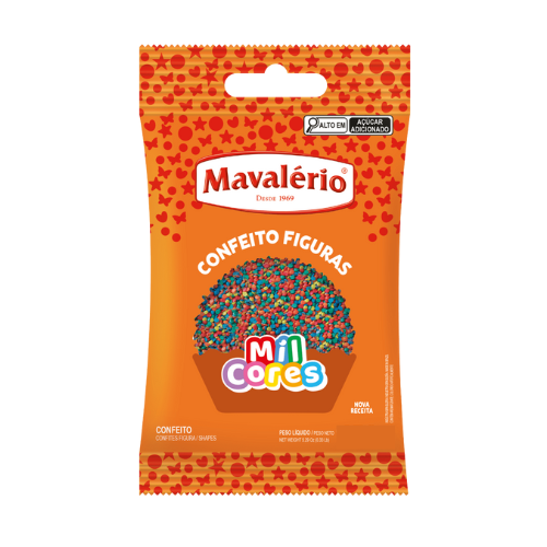 Confeito Mil Cores Figuras Confete - Embalagem com 120G - Loja de festa ...