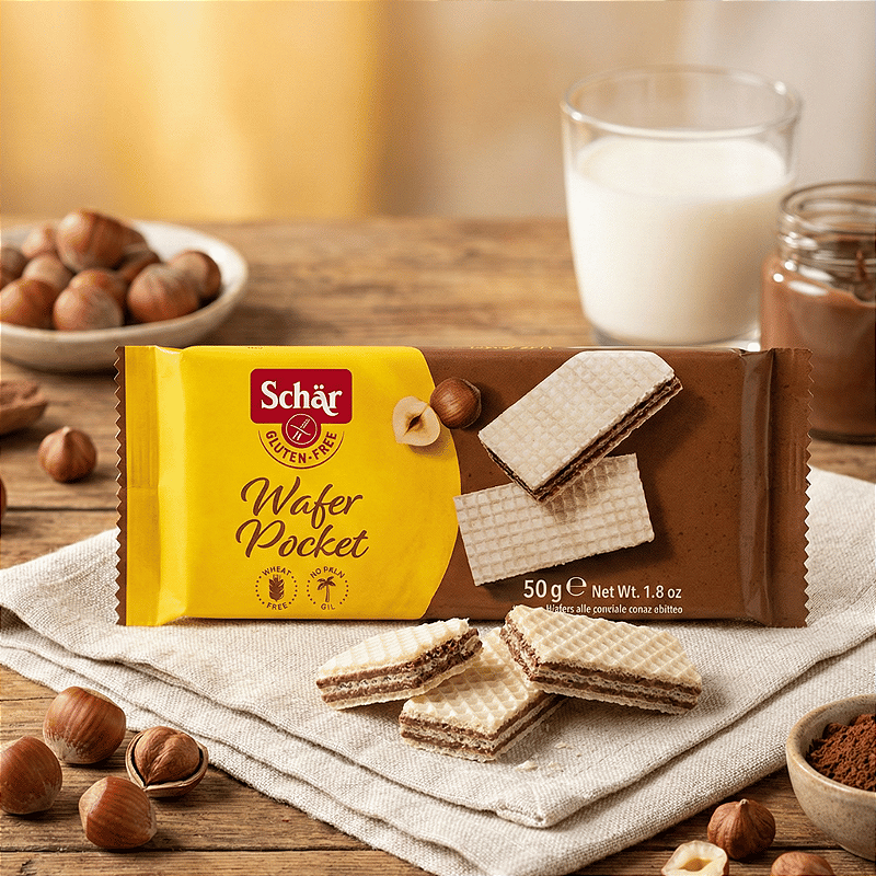 Wafer Pocket Sem Glúten 50g Schar - Pandix Distribuidora Produtos Dr. Schar