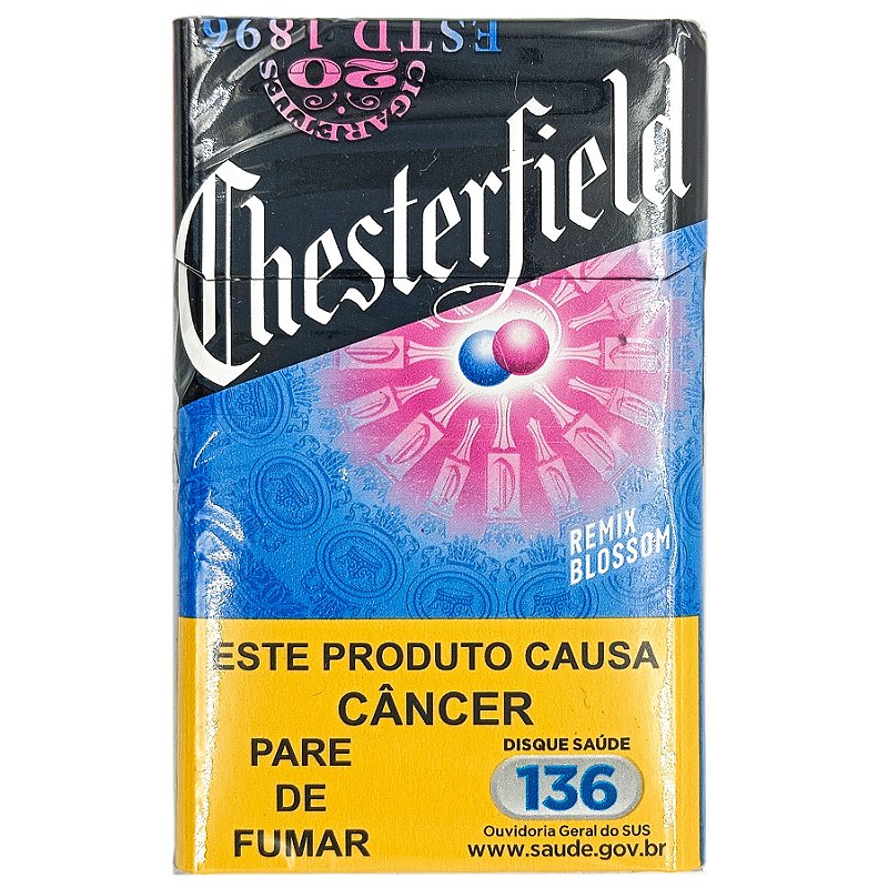Maço Cigarro Chesterfield Remix Blossom Frutas Vermelhas Carteira 20Un ...