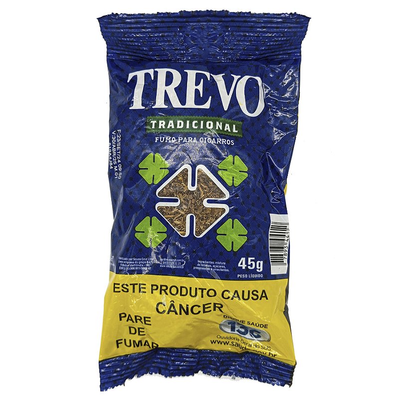 Tabaco Fumo Trevo Tradicional Para Cigarros 45G - Império de Padilha ...