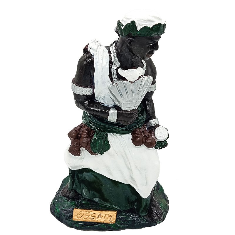 Imagem Orixá Ossain de Gesso 20cm Estátua - Império de Padilha ...