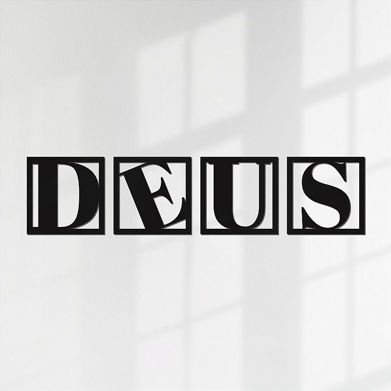 Quadro Decorativo Corte à Laser, modelo DEUS - Beek Geek's Stuff