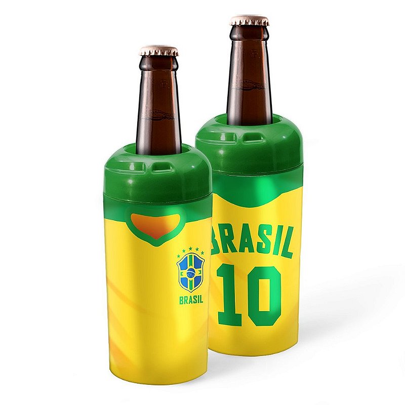 Porta Garrafa Térmico 600ml - Camisa do Brasil - Beek Geek's Stuff