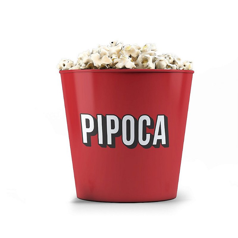 Balde de Pipoca 3,5 litros - Pipoca Maratona Vermelho - Beek Geek's Stuff