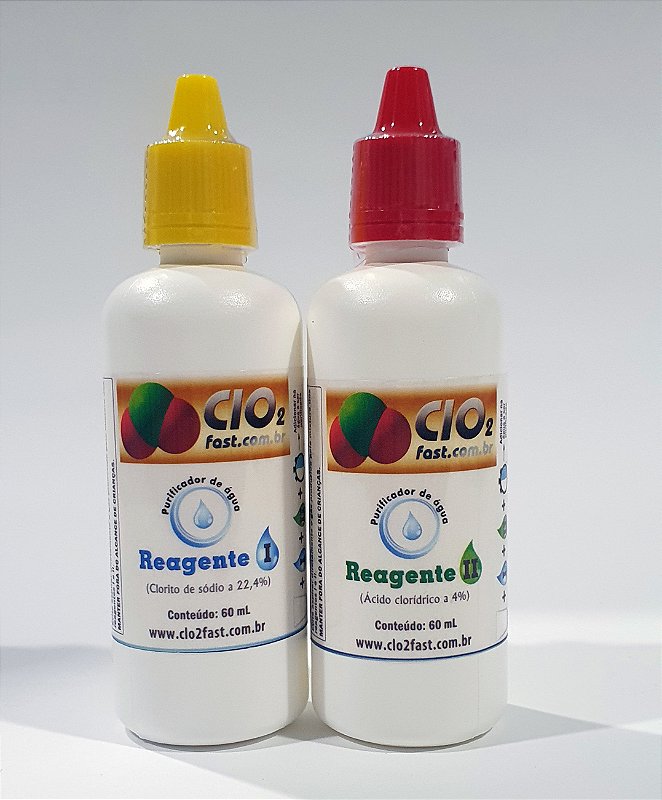 KIT SANEANTE 60ML + 60ML (VOL. 120ML) - ClO2 BR