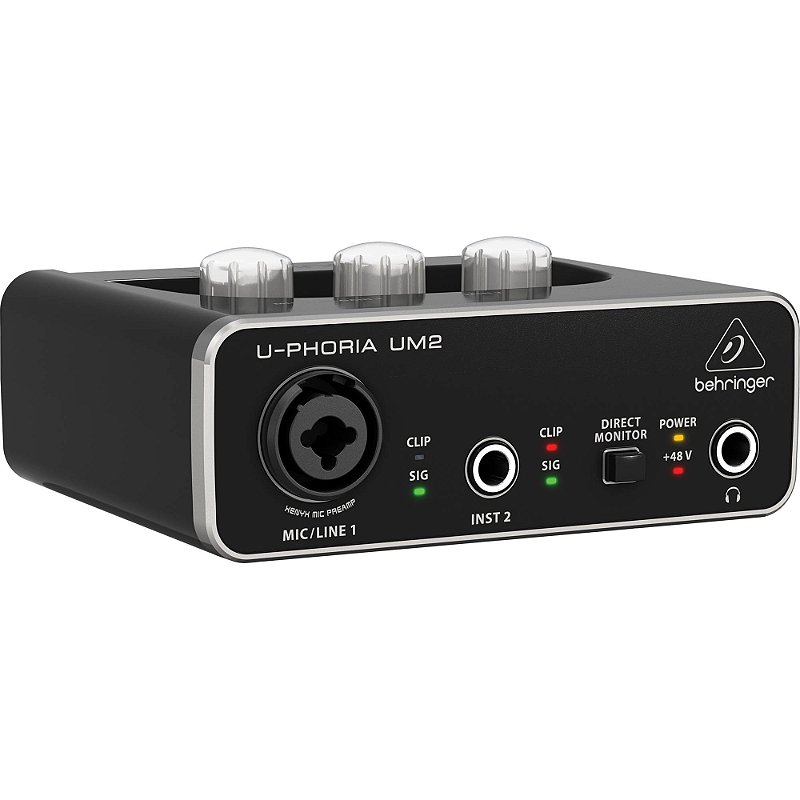 Interface de Áudio U-PHORIA UM2 USB 2x2 - BEHRINGER - Kalifa Prime