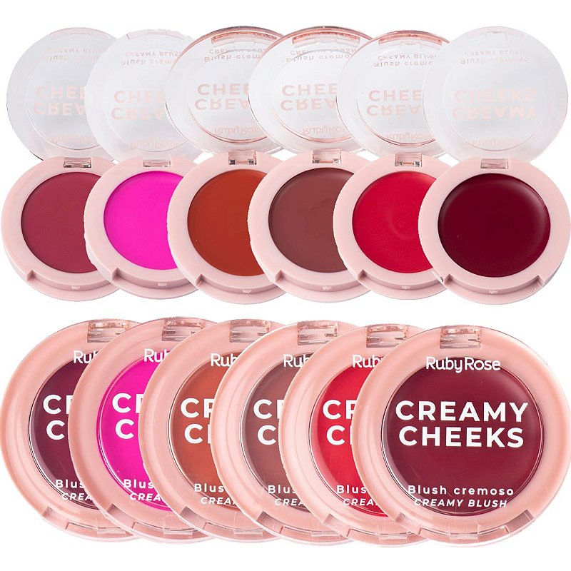 Blush Cremoso Facial Creamy Cheeks Ruby Rose HBM02 - Bretalle