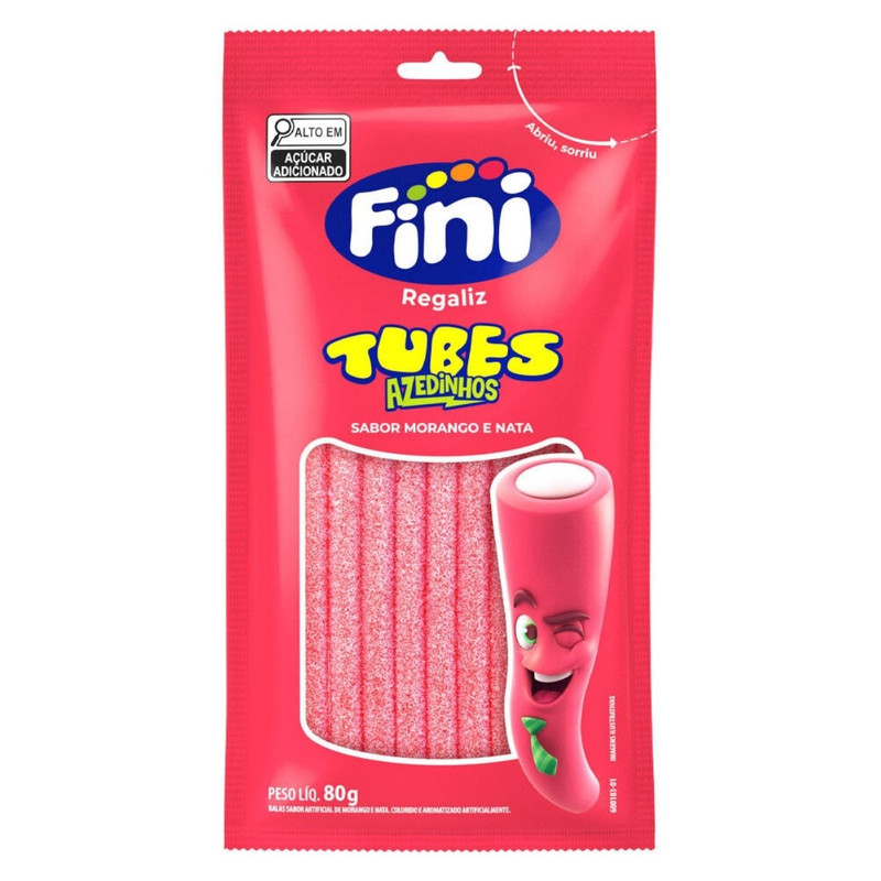 Tubes E Tiras Fini Morango Cítrico 80G - Bretalle