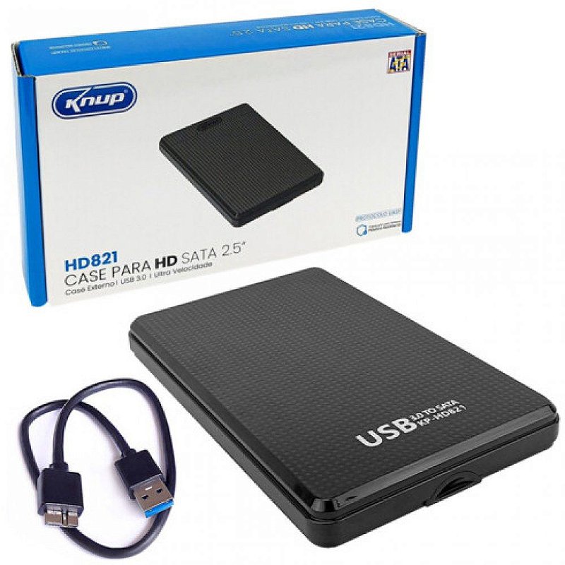 CASE SATA USB 3.0 PARA HD 2,5 KP-HD821 KNUP - Vidacom