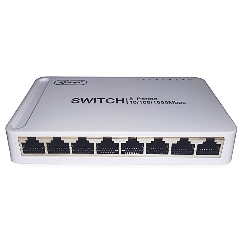 HUB SWITCH 8 PORTAS 10/100/1000 KP-SW106 KNUP - Vidacom