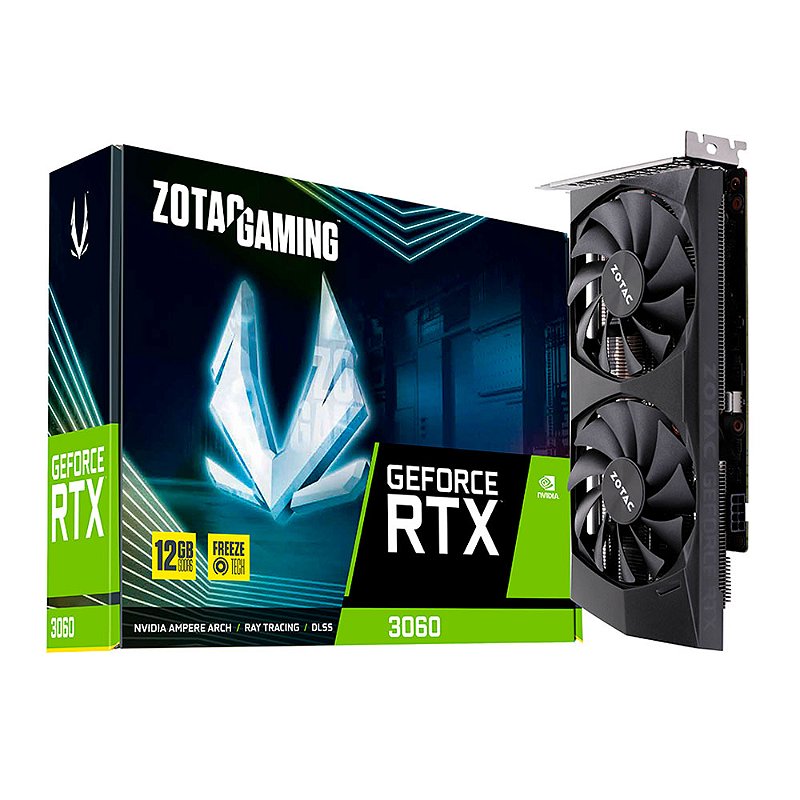 PLACA DE VIDEO RTX 3060 12GB GDDR6 ZT-A30600P-10M ZOTAC - Vidacom