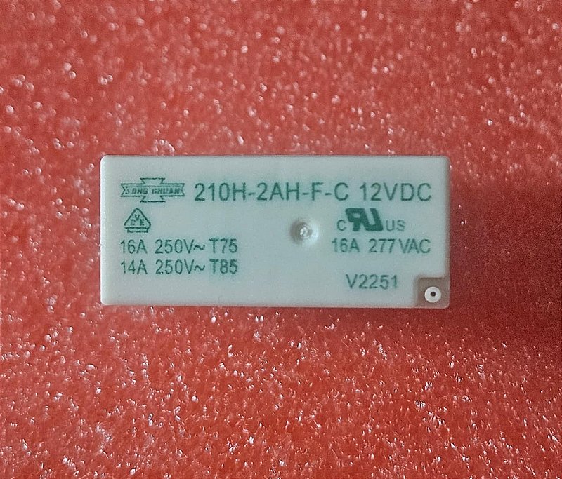 Relé 210H-2AH-F-C 12VDC original - Stark Componentes