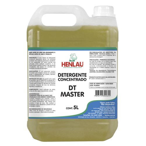 DESENGORDURANTE NEUTRO CONCENTRADO DT MASTER 5L - CWBOTAS - EPI's