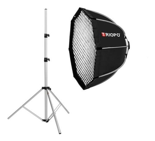 Softbox Octabox Triopo Bowen De 120cm + Grid + Tripé 1,90cm - Loja da ...