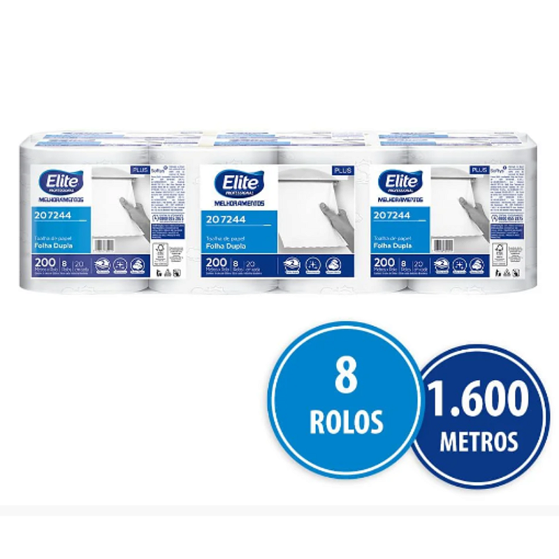 PAPEL TOALHA ROLO PLUS FD 8X200 207244 - OMNI Distribuidora - (61) 3441 ...