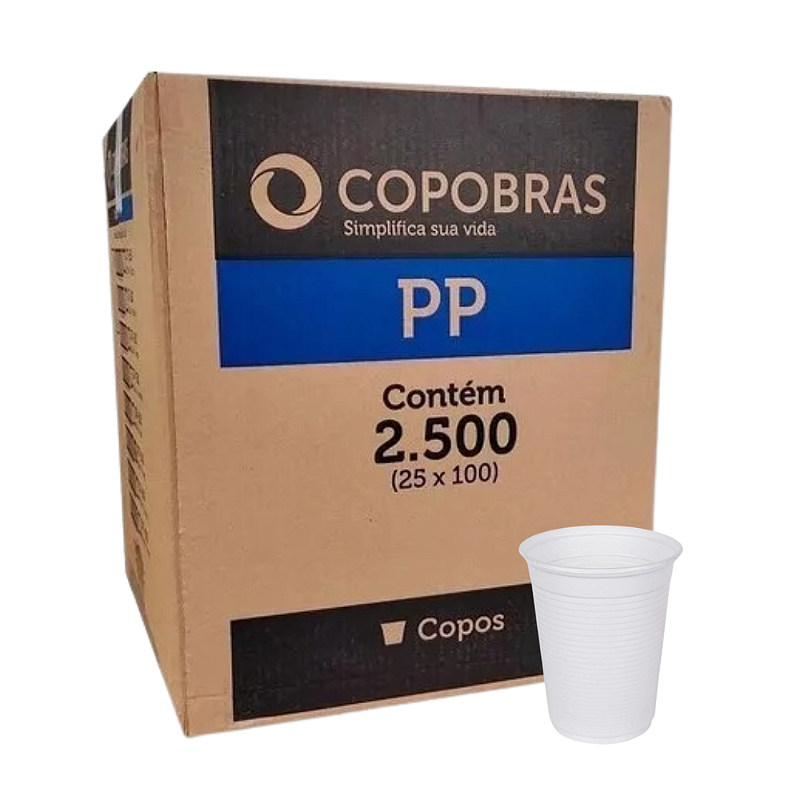 COPO PLASTICO 200 ML - COPOBRAS PP CX 2500X1 CF-200 - OMNI ...