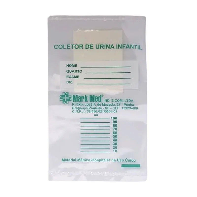 Coletor de Urina Infantil Feminino 10 Unidades - Medk | DMI Médicos ...