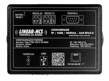 INTERFACE SERIAL IP/USB - NICE - Linear Minas