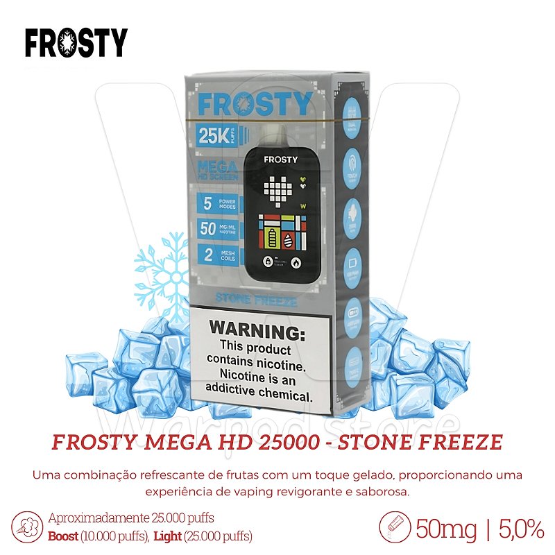 Pod Desc Frosty Mega HD 25.000 - Stone Freeze - Warpod Store - Uma ...