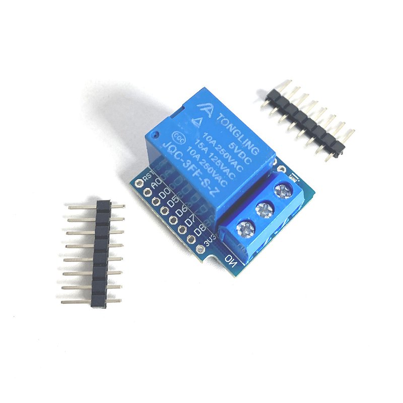 Módulo Relé Shield 1 Canal 5V para Wemos D1 Mini - Makkers