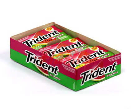 Chiclete Trident sabor Melancia com 21 un 168g - Brasil Doces