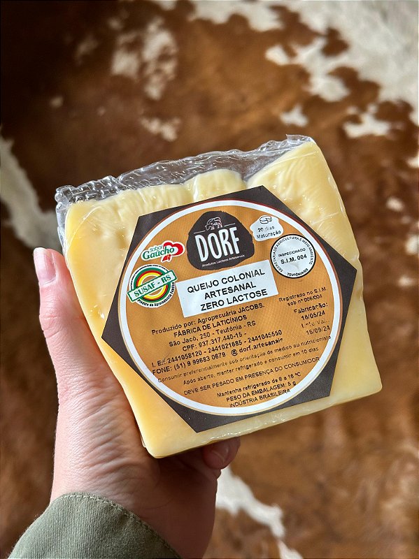QUEIJO COLONIAL SEM LACTOSE DORF - MEIA LUA - CASA ENCANTO PRODUTOS ...