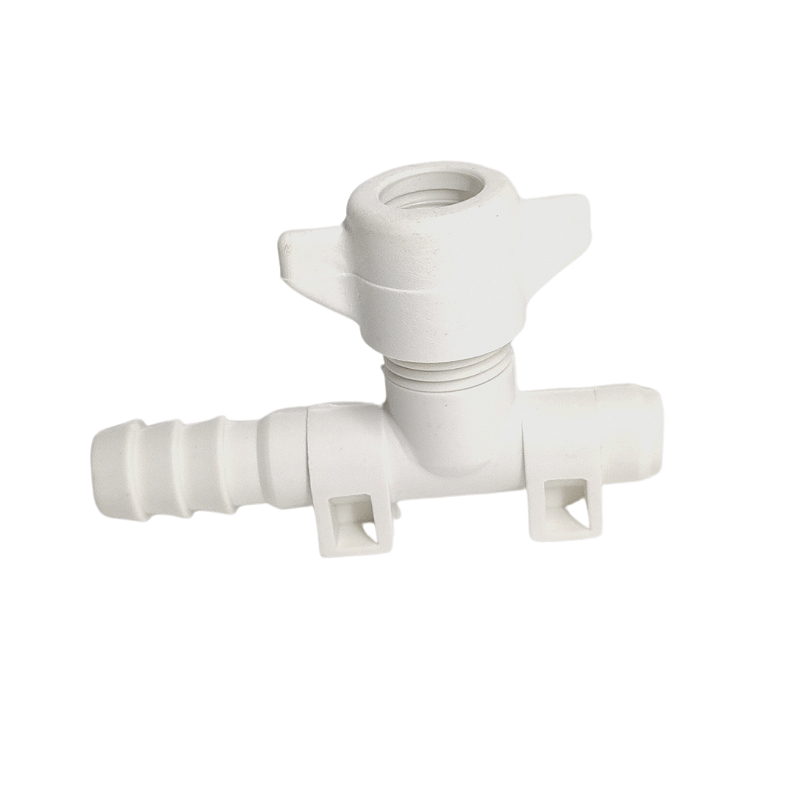 Conector L 1/2" Plástico com Fixador - Loja Makoto Agro