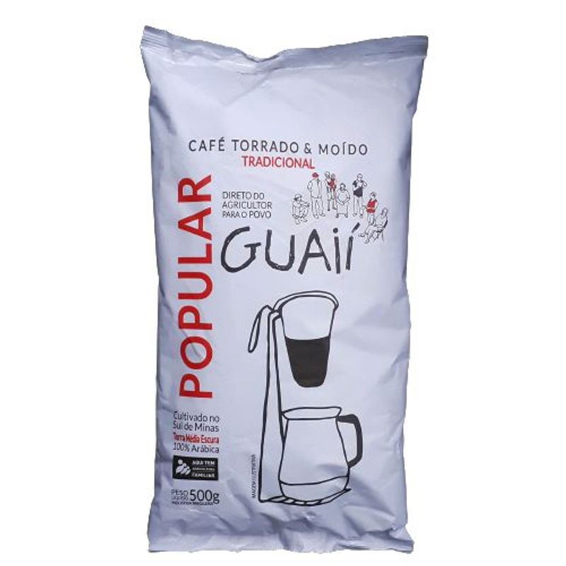 Café Popular Moído 500g - Sabor e Tradição Sul Mineira - Broto Botica ...