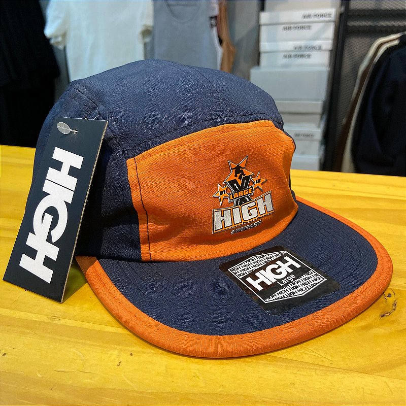 BONÉ FIVE PANEL HIGH LARANJA - OUTFIT BR